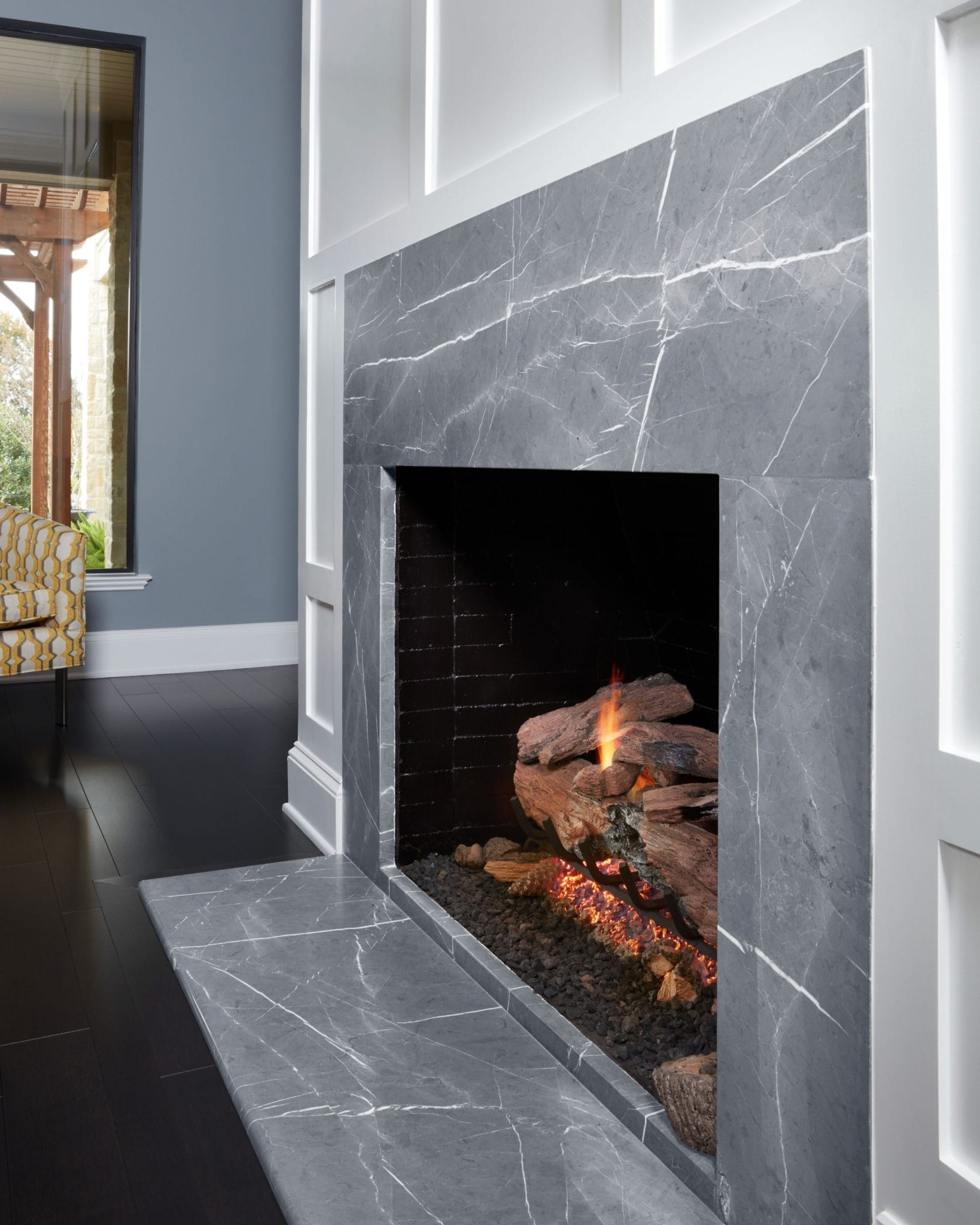 Create a Custom Fireplace with Everest Stone Work